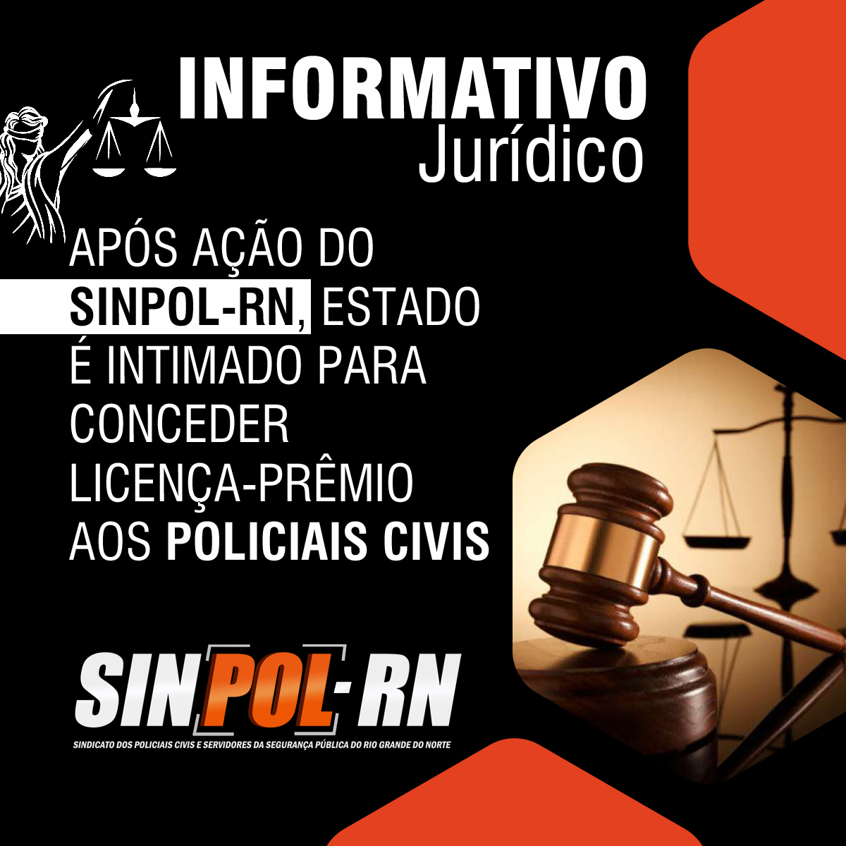 Após ação do SINPOL-RN, Estado é intimado para conceder licença-prêmio ... Após ação do SINPOL-RN, Estado é intimado para conceder licença-prêmio ...